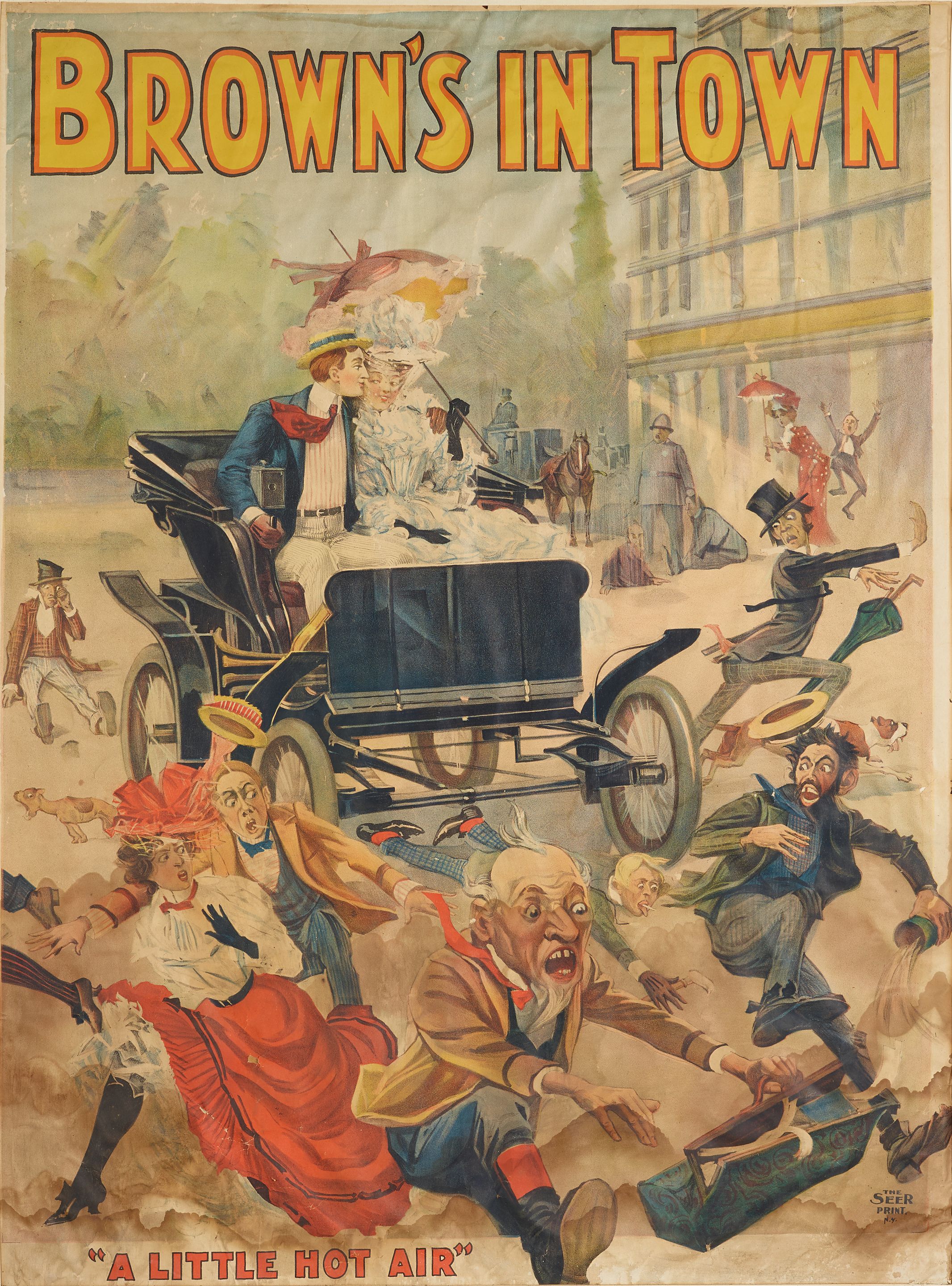 Bonhams Cars : A "Brown's in Town" poster, circa 1902,