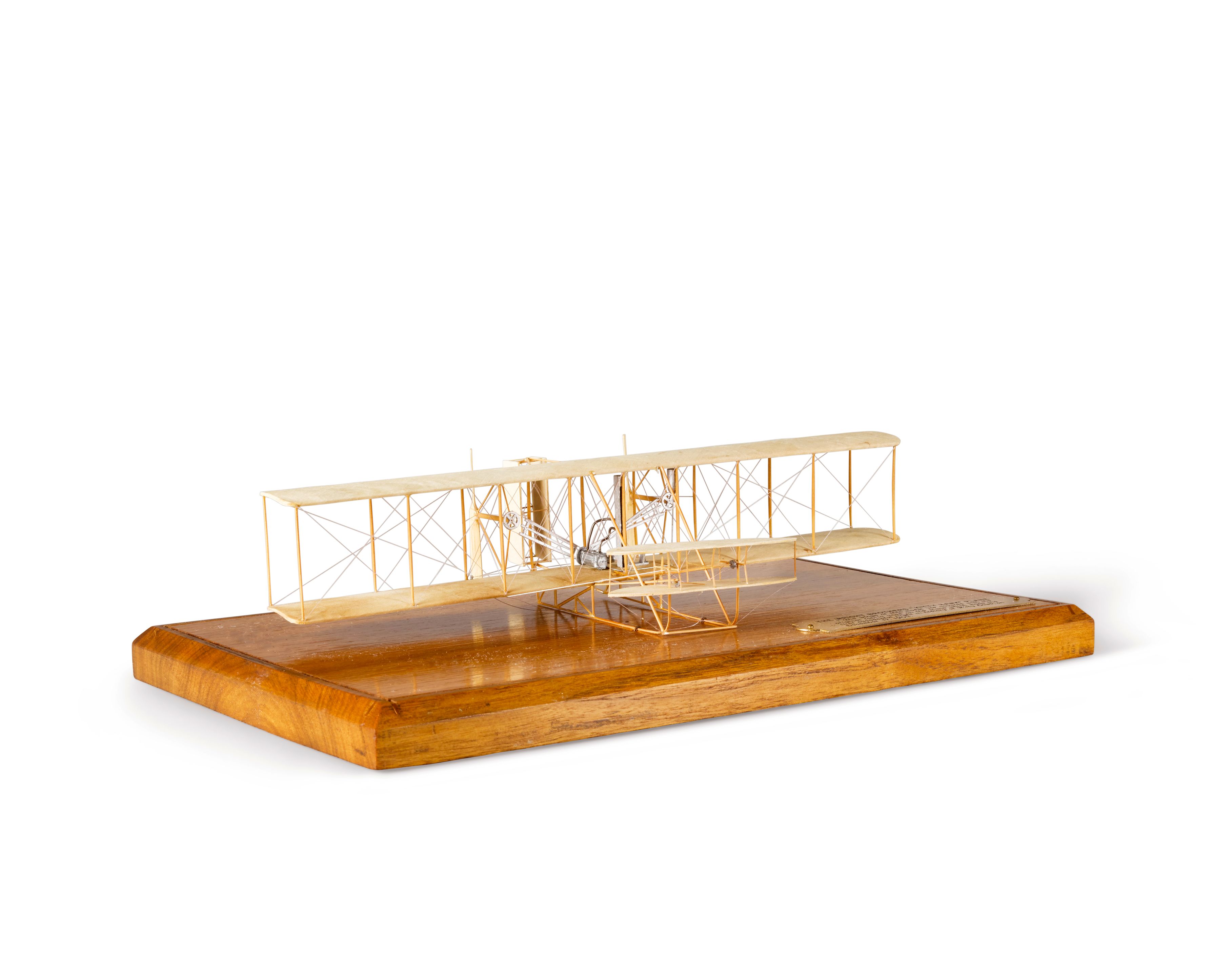 Bonhams : WRIGHT FLYER MODEL MADE FROM THE ORIGINAL FABRIC OF THE FIRST ...