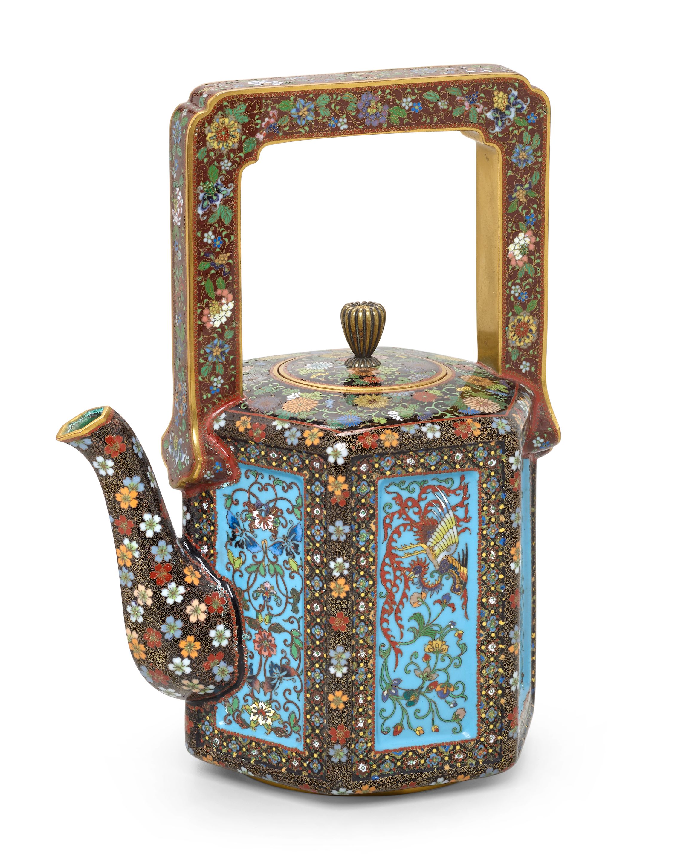 Bonhams : A cloisonné-enamel ewer Meiji era (1868-1912), late 19th century