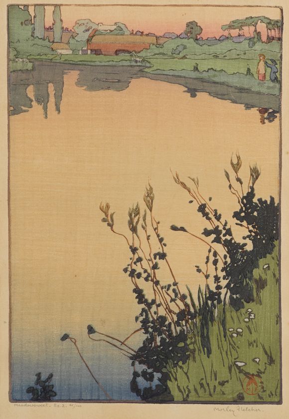 Bonhams : Frank Morley Fletcher (1866-1949); Meadowsweet;
