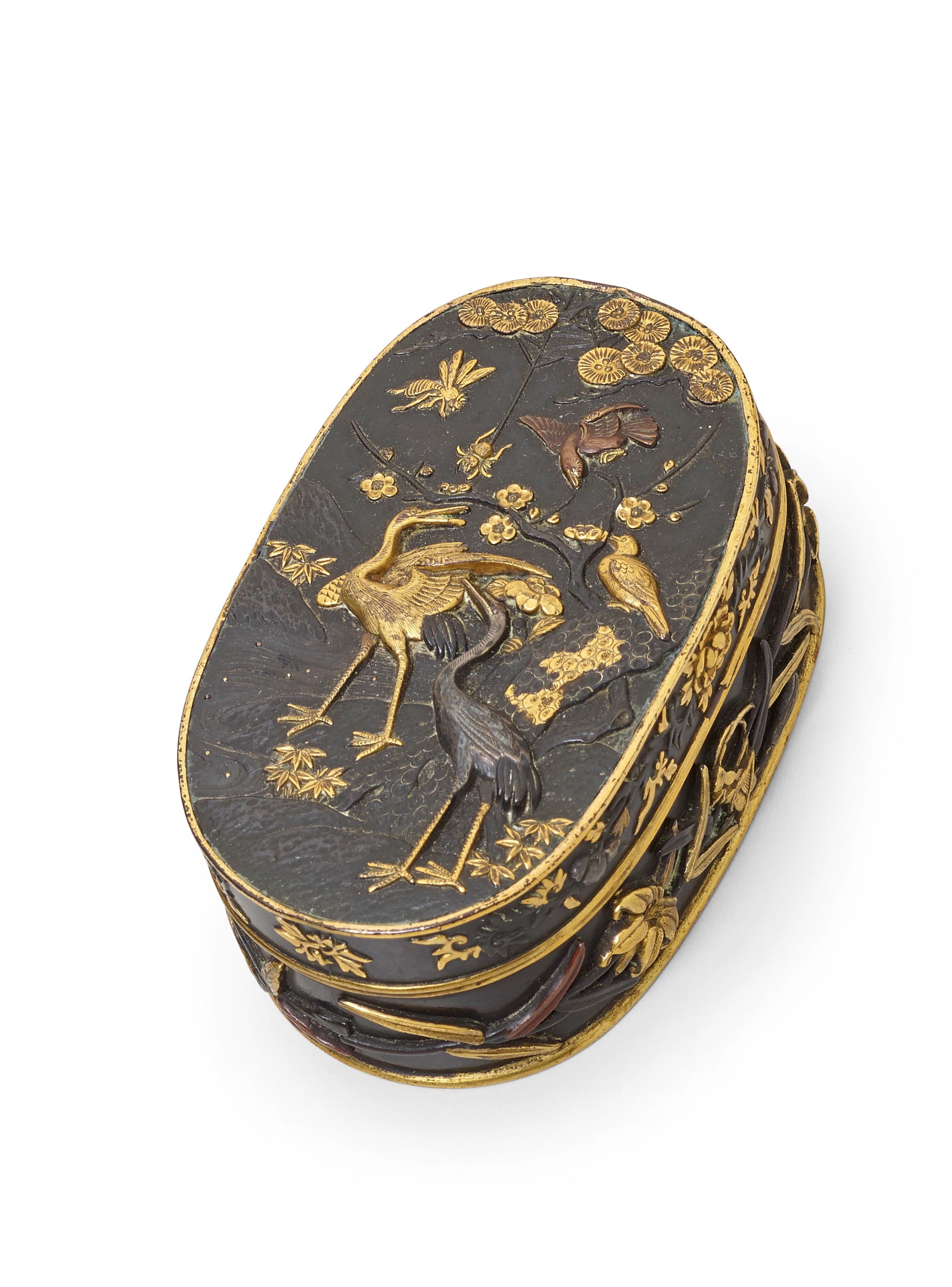 Bonhams : Two small mixed-metal boxes Meiji era (1868-1912), late 19th ...