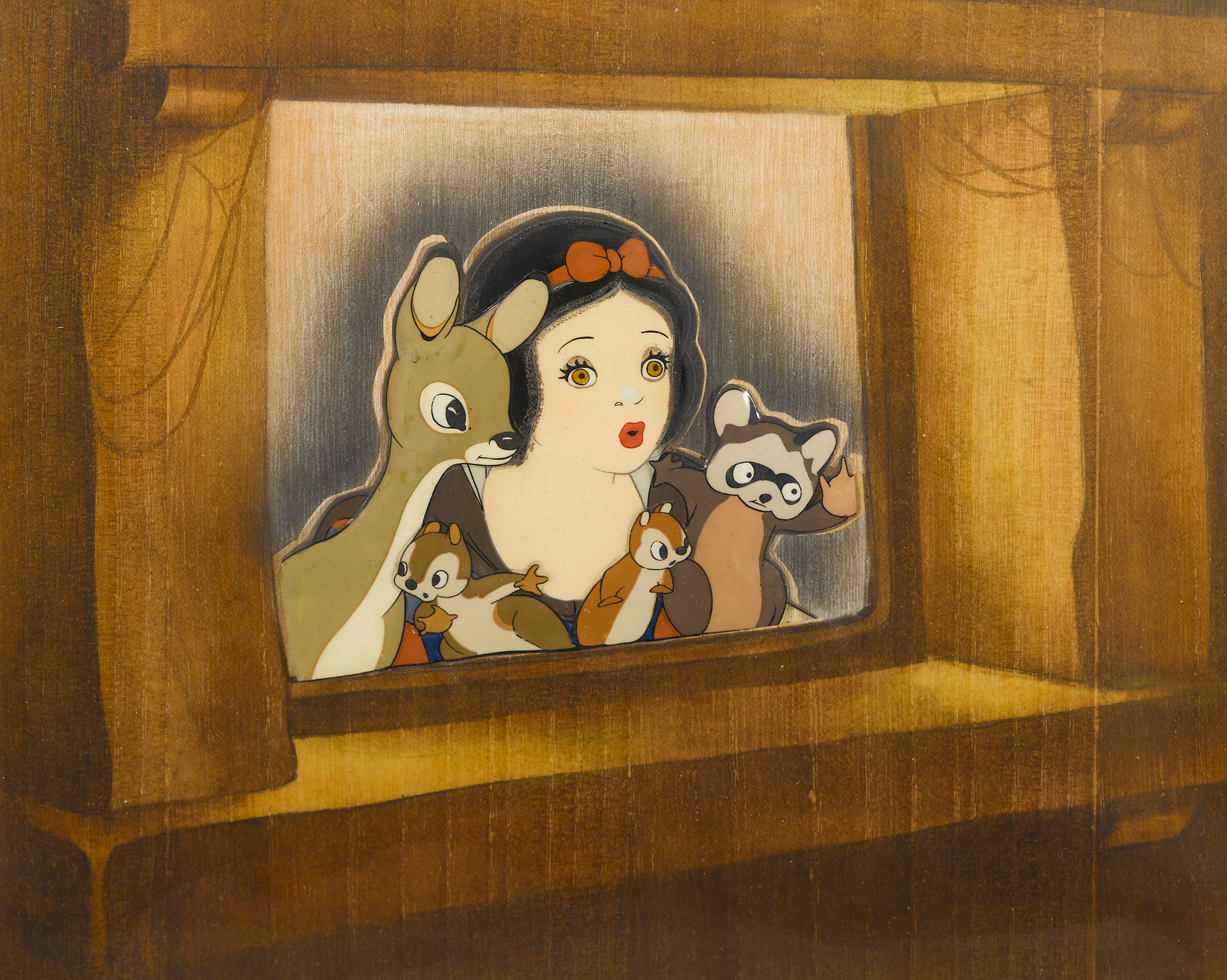 A celluloid of Snow White from Snow White and the Seven Dwarfs ...