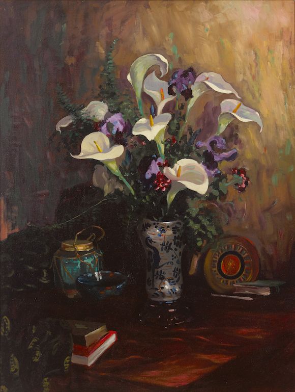 Bonhams : John Christopher Smith (American, 1891-1943) Lilies 40 x 30in ...