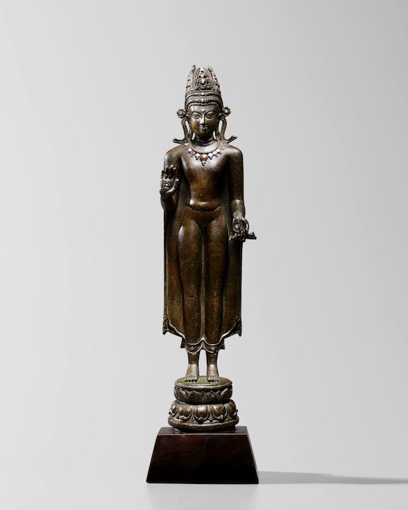 Bonhams : THE SONNERY KURKIHAR BUDDHACOPPER ALLOY WITH SILVER AND ...