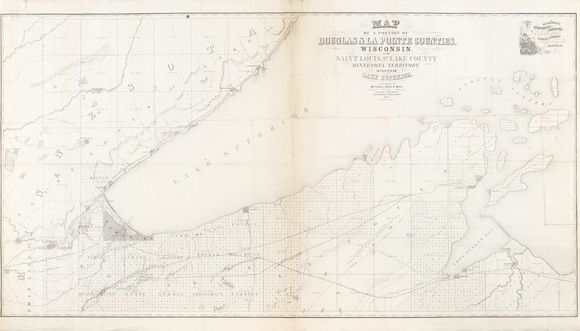 Bonhams : MITCHELL, A. S.; O. W. RICE; and Richard RELF. Map of a ...