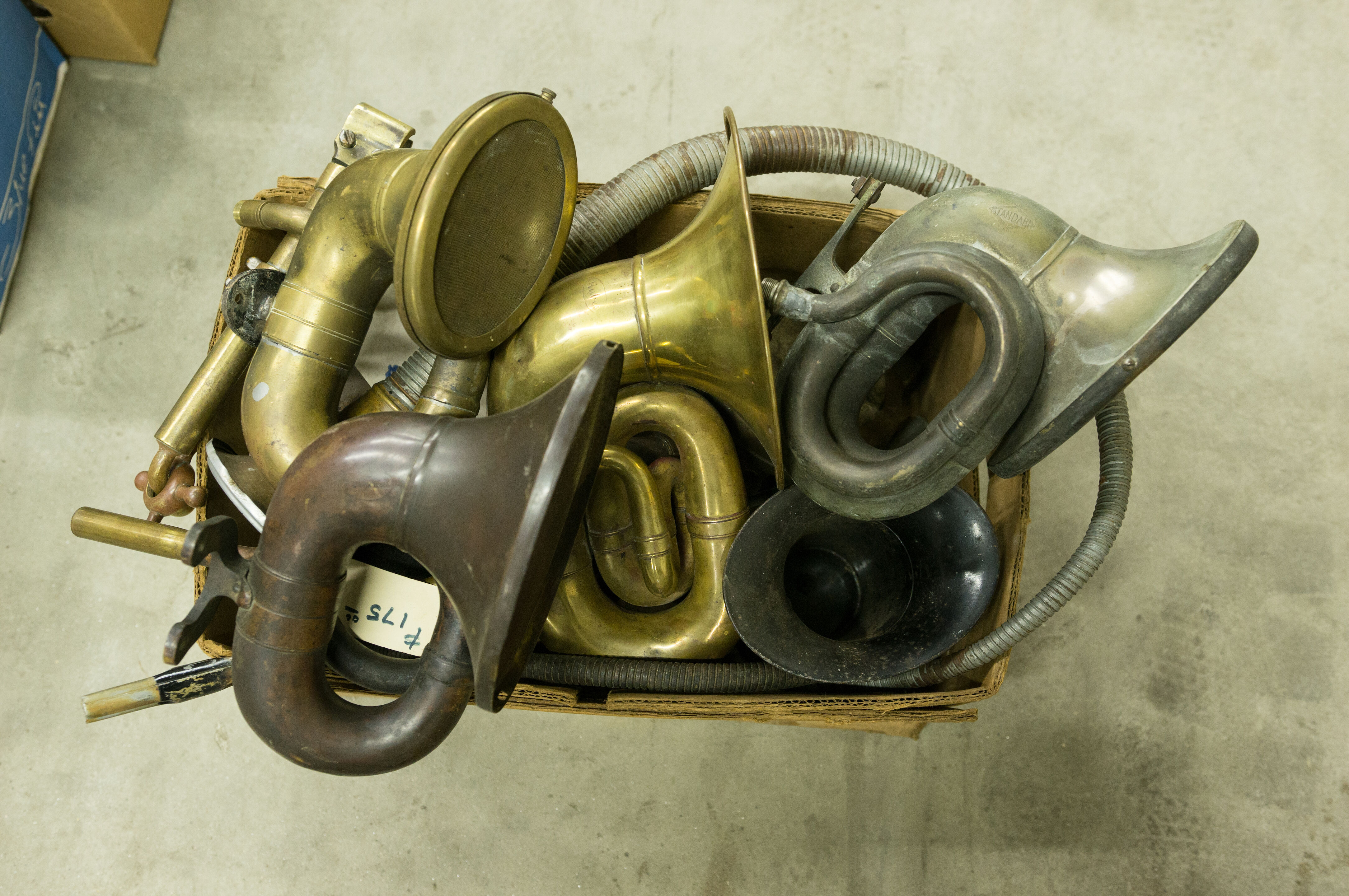 Bonhams Cars : Group of Brass Horns