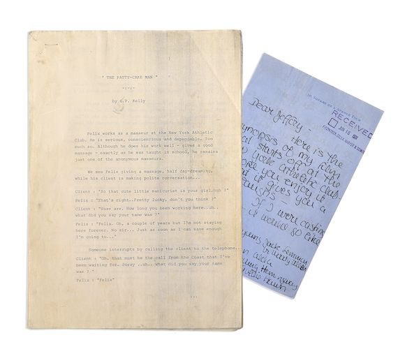 Bonhams : A Grace Kelly letter and unpublished story synopsis