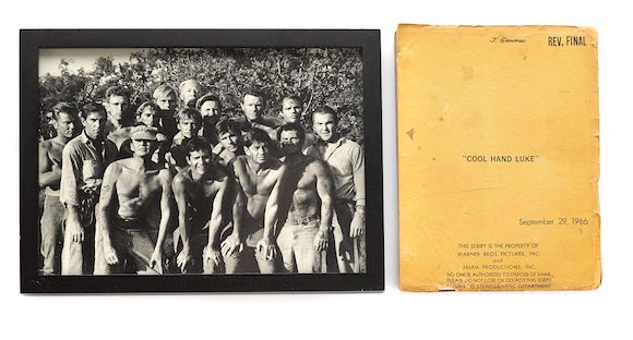 Bonhams : A James Gammon screenplay for Cool Hand Luke