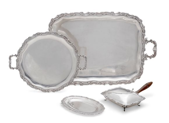 Bonhams : An assembled four-piece group of Peruvian sterling silver ...