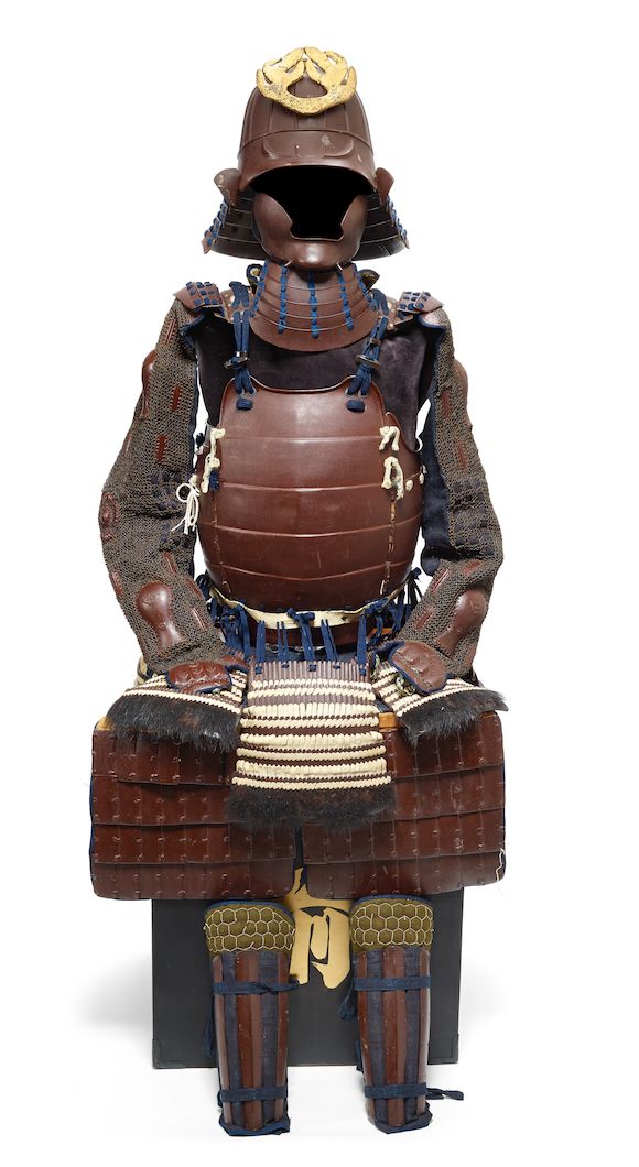 Bonhams : A russet-lacquer armor with a bullet test Edo period (1615 ...