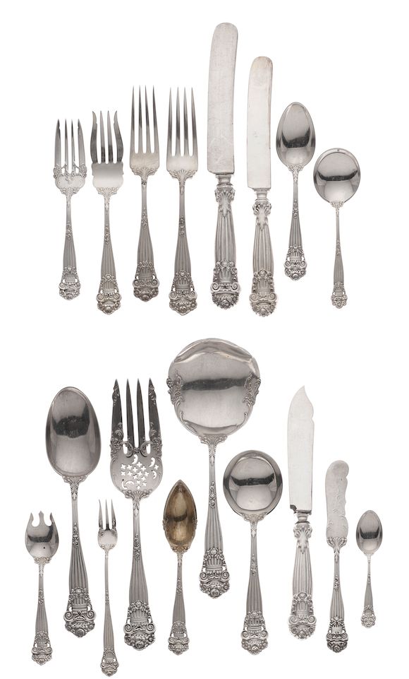 Bonhams : An American sterling silver part flatware service by Towle ...