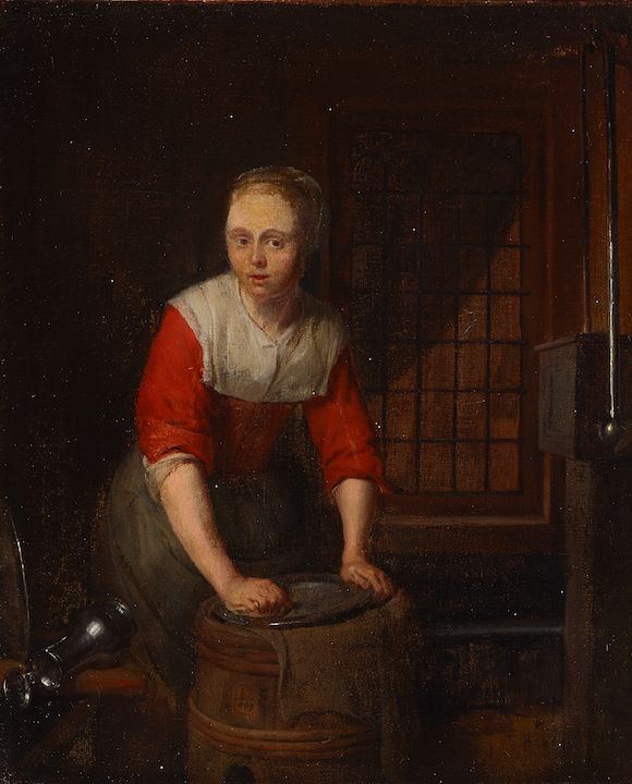 Bonhams : Circle of Dominicus van Tol (Dutch, 1635-1676) A portrait of ...