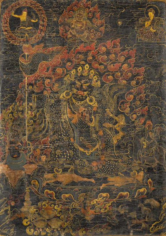 Bonhams : A Thangka of Maning Mahakala Tibet, circa 18th century