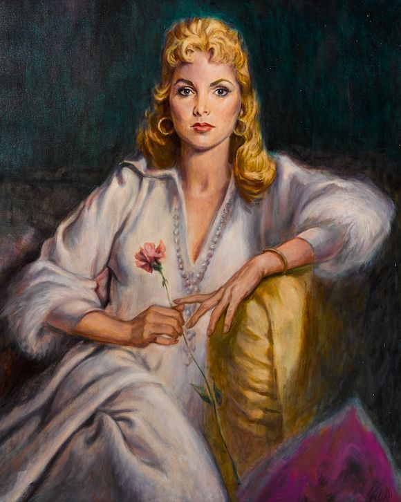 Bonhams : A Jaroslav Gebr oil portrait of Janet Leigh for the Columbo ...