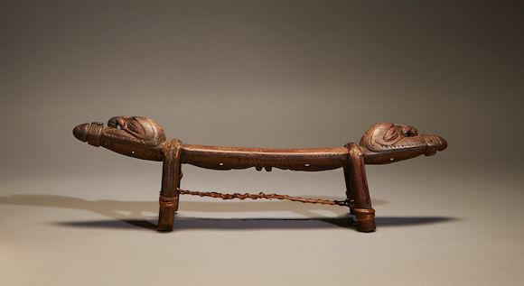 Bonhams : Iatmul Headrest, East Sepik Province, Middle Sepik River ...