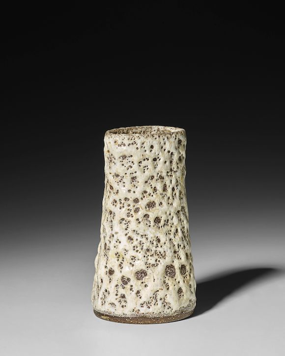 Bonhams : Lucie Rie (1902-1995) Pot with Oval Lipcirca 1972stoneware ...