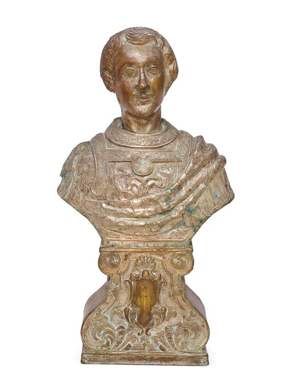 Bonhams : A Continental Baroque style silvered metal repoussé and ...