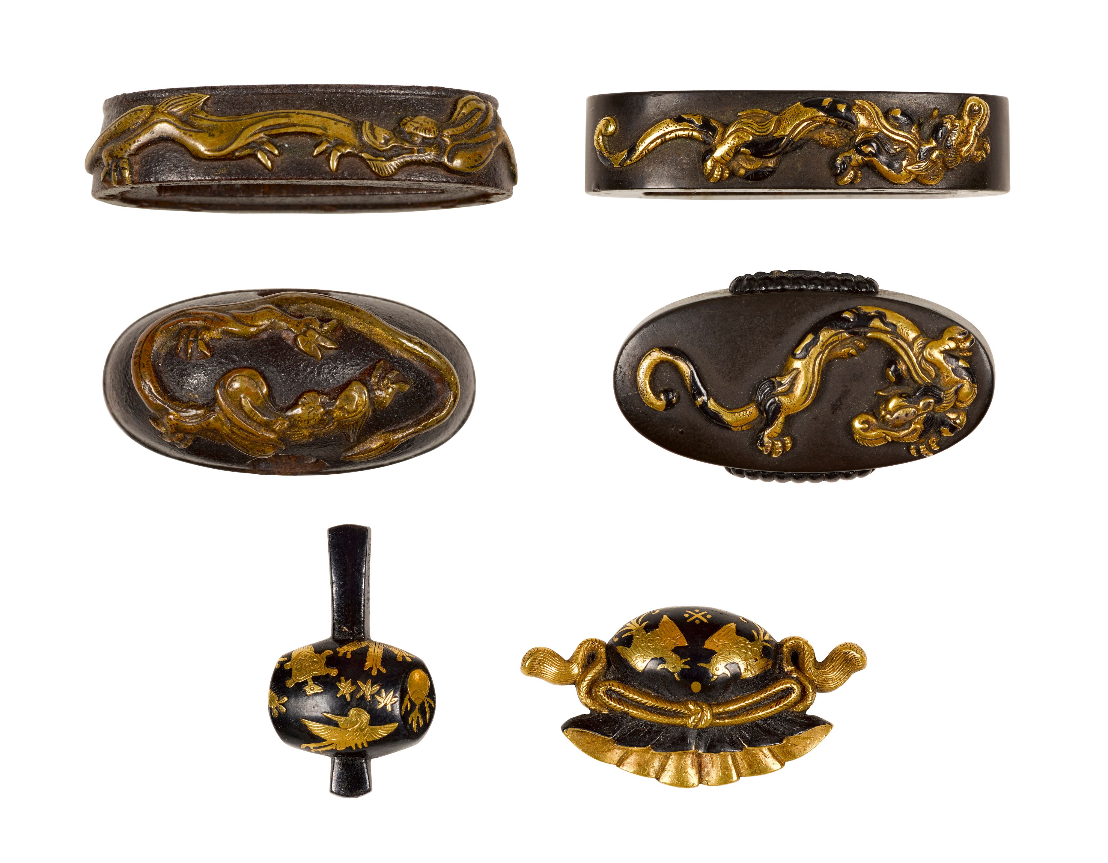 Bonhams : A Mito Fuchi-gashira, a Higo Fuchi-gashira, and an Ichinomiya ...