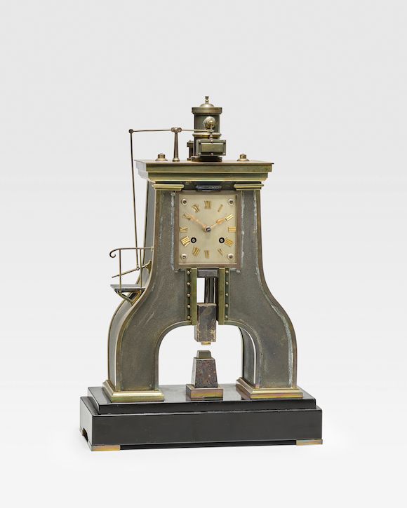 Bonhams : An automaton industrial clock Signed with the trademark of A ...