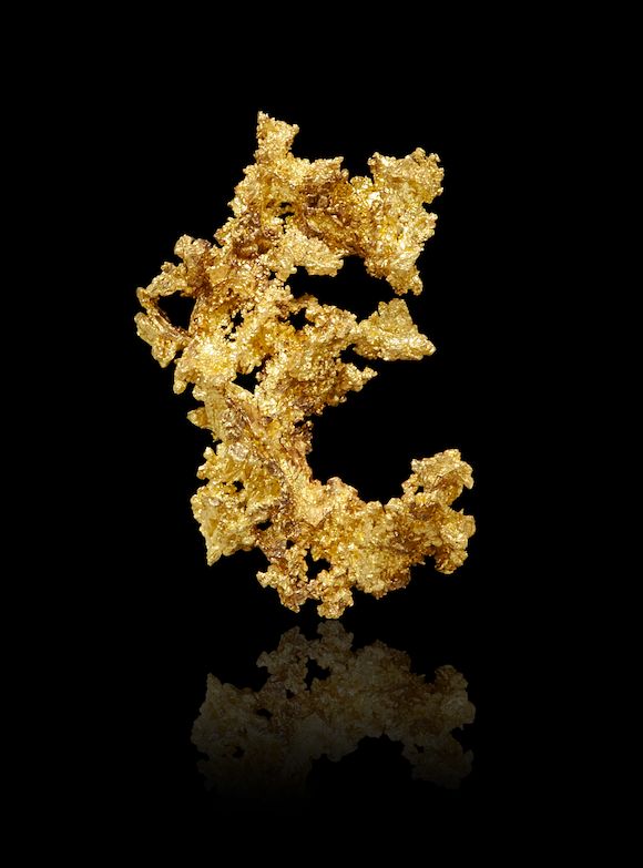 Bonhams : California Crystallized Gold --The Letter E