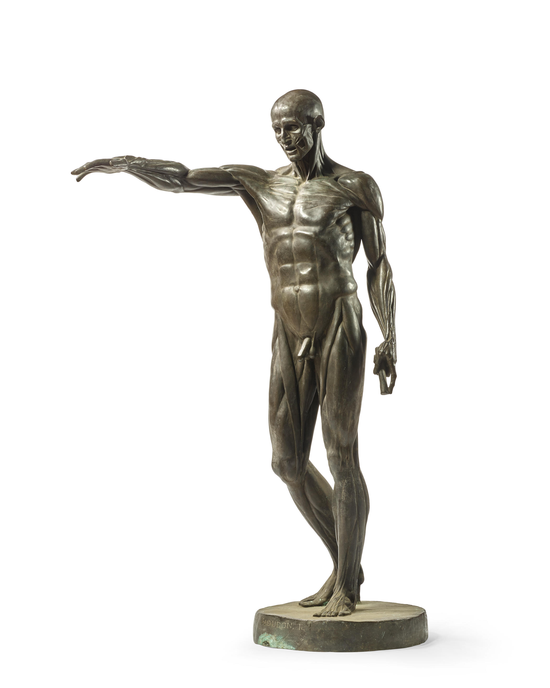 Bonhams : HOUDON, JEAN ANTOINE, AFTER. 1741-1828. Full-size bronze ...