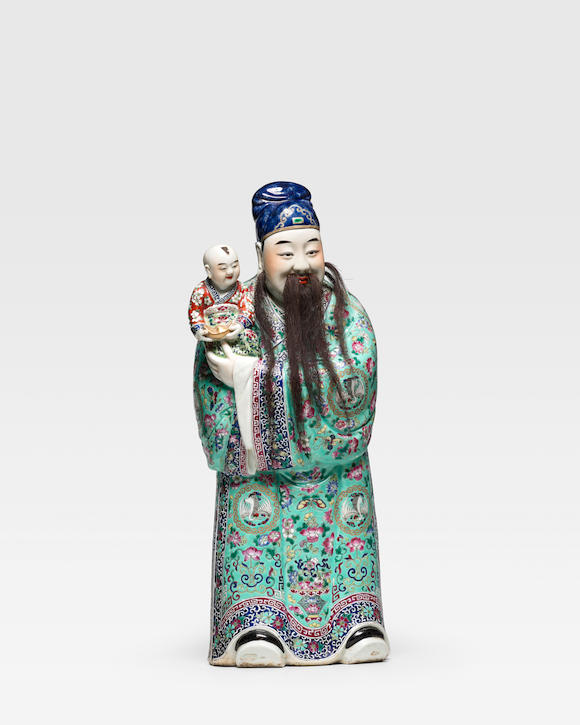 Bonhams A Polychrome Enameled Figure