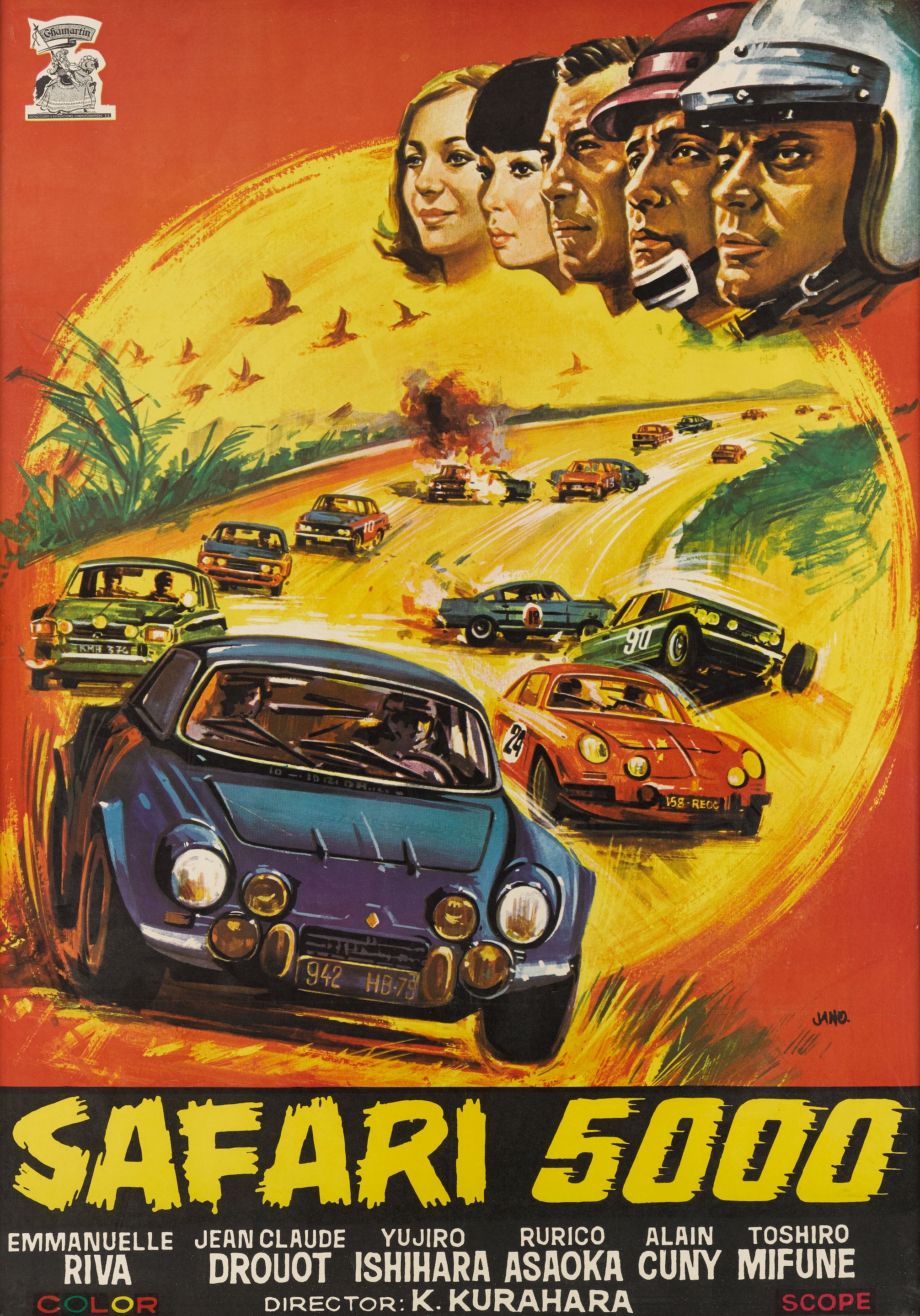 Bonhams Cars : 8 assorted Motoring and Motor Racing themed posters