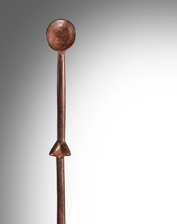 Bonhams : Ngoni Ceremonial Staff-Spoon, Tanzania