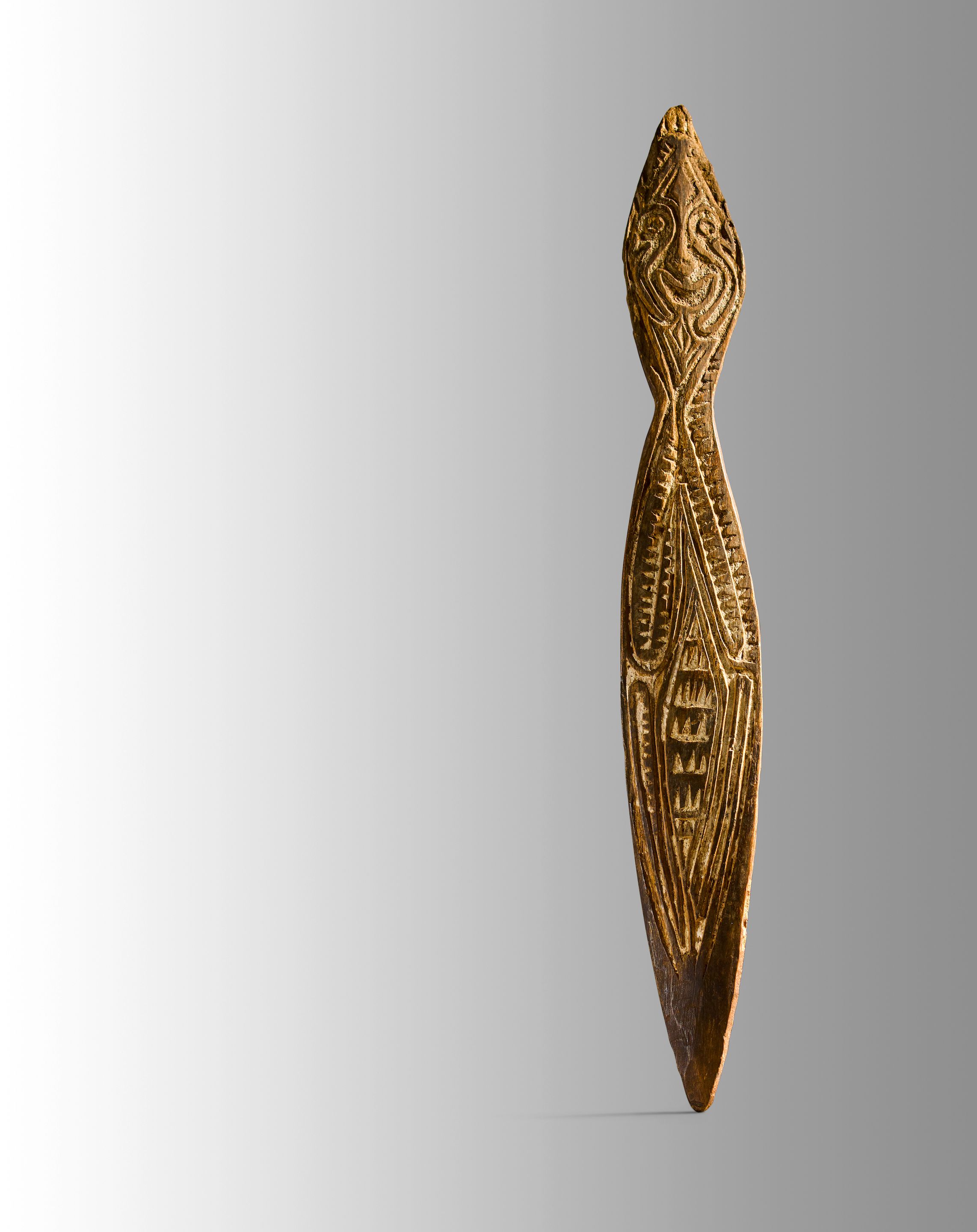 Urama Island bullroarer, Papuan Gulf, Papua New Guinea - auctions ...