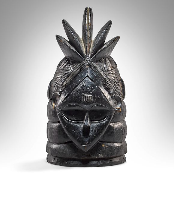 Bonhams : Gola (Dinh/Dei) Helmet Mask, Liberia