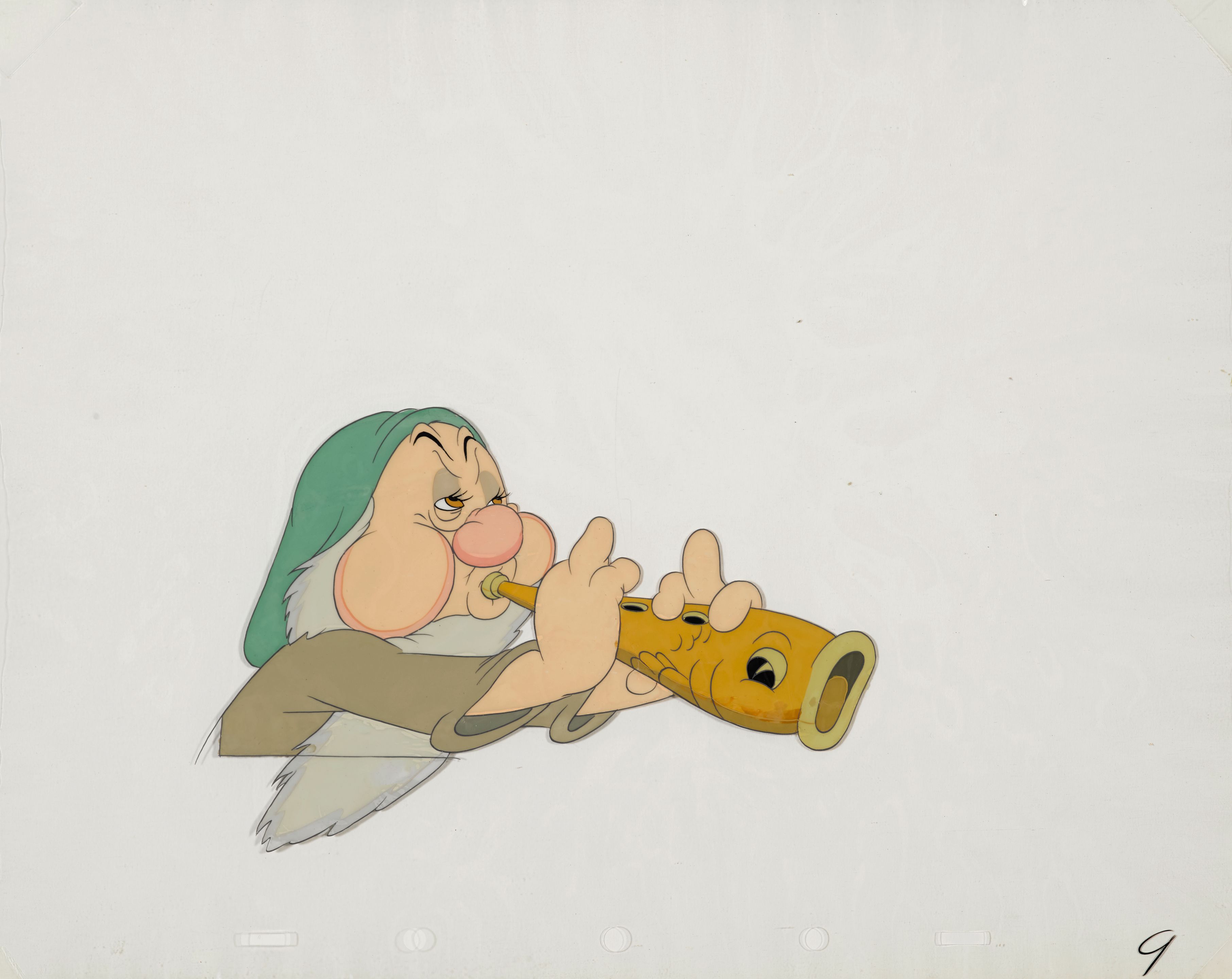 Bonhams : A celluloid of Sleepy from Snow White and the Seven Dwarfs