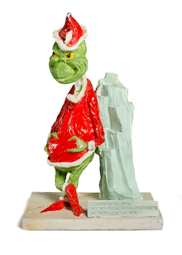 Bonhams : A promotional statue of the Grinch from How the Grinch Stole ...