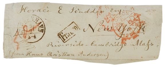 Bonhams : ANDERSEN, HANS CHRISTIAN. 1805-1875. Autograph Fragment ...