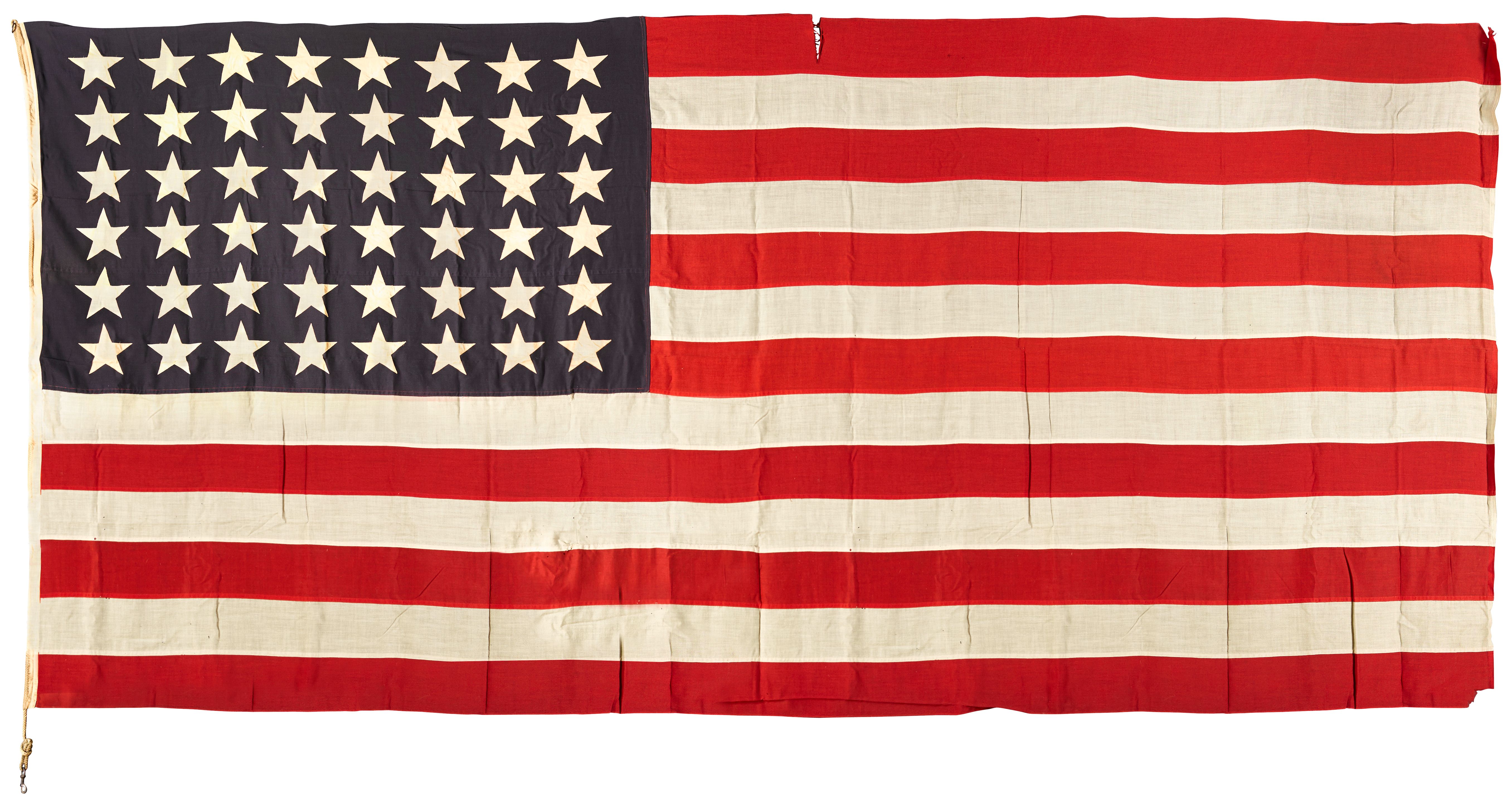 Bonhams : THE JAPANESE SURRENDER IN TOKYO BAY A 48 STAR US NAVY FLAG ...