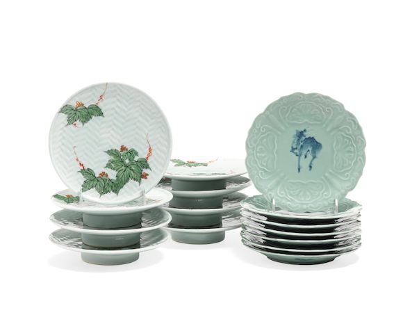 Bonhams : A group of studio ware ceramics Taisho/Showa era