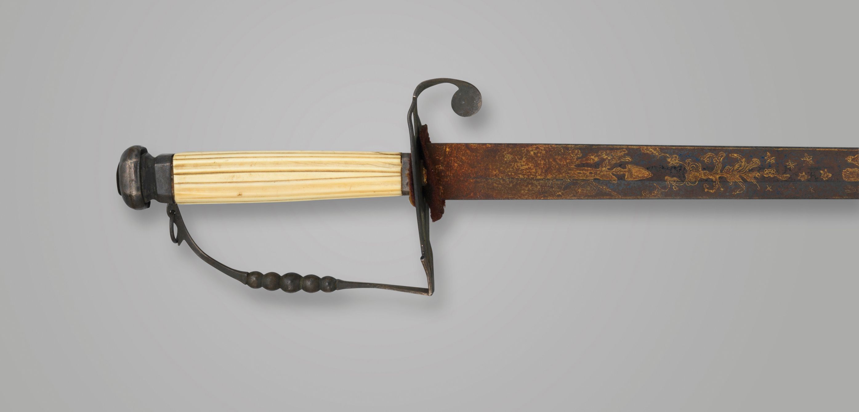 Bonhams : A scarce silver-hilted American spadroon by Ward & Bartholomew