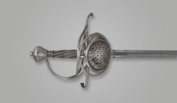 Bonhams : A German swept hilt Pappenheim rapier