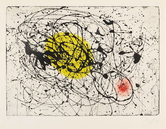 Bonhams : Joan Miró (1893-1983); L'Oiseau Lune Jaune;