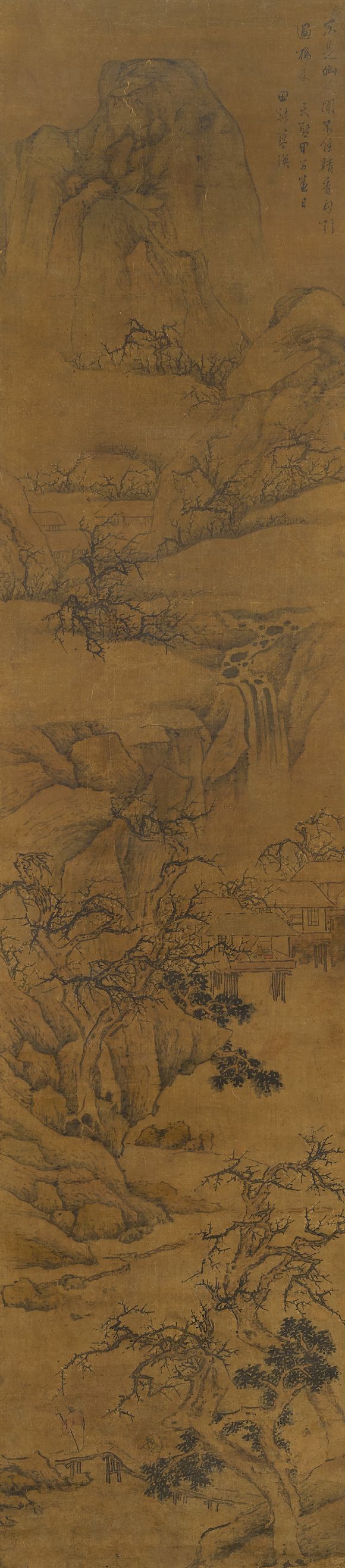 Bonhams : ATTRIBUTED TO LAN YING (1585-C.1664) Landscape, 1624