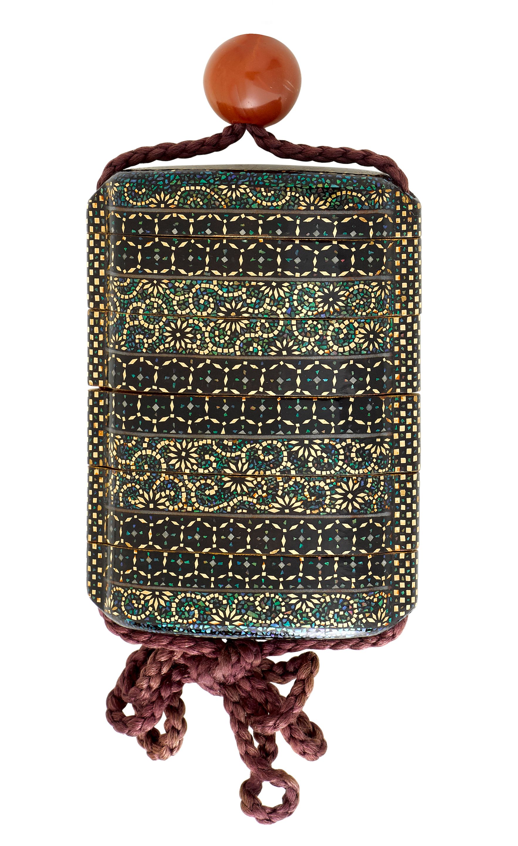 Bonhams : A five-case somada-style inro Edo period (1615-1868), 19th ...