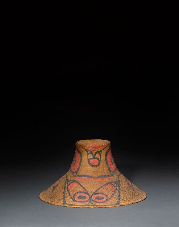 Bonhams : A Haida basketry hat