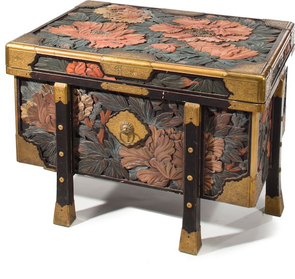 Bonhams : AN ARMOR BOX AND COVER Edo period (1615-1868), 19th century