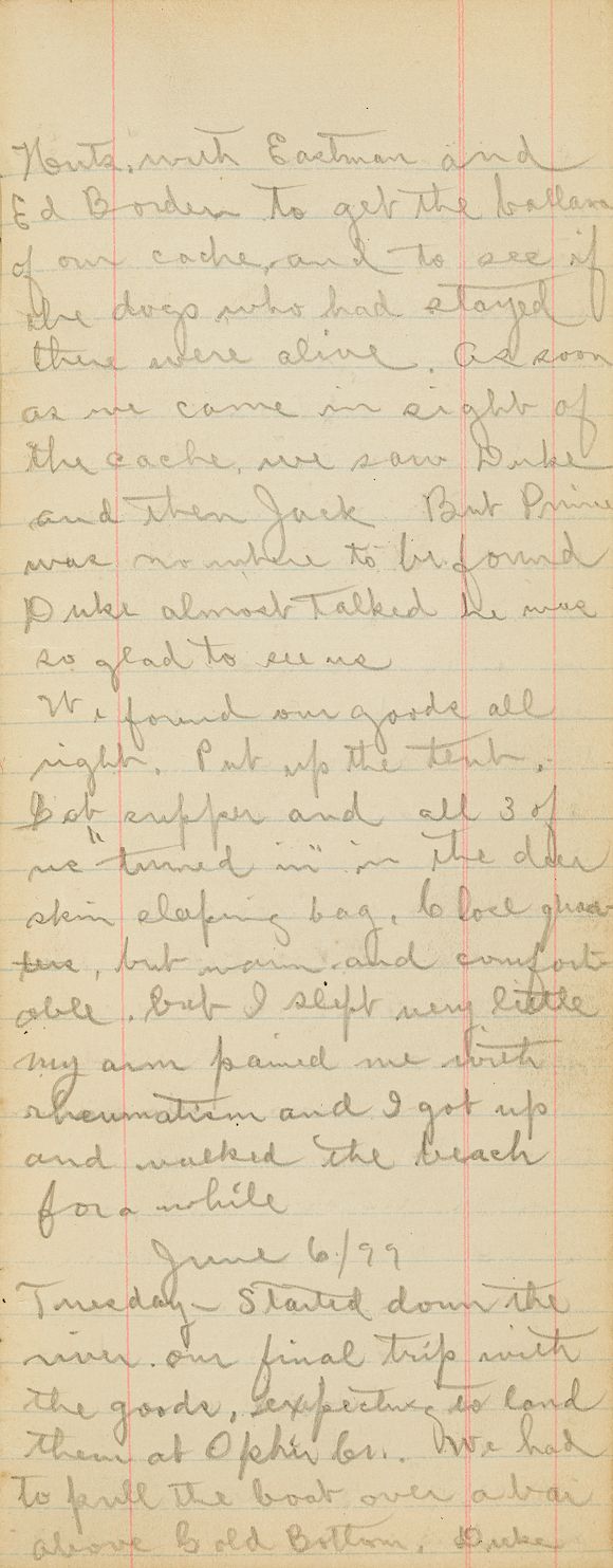 Bonhams : ALASKA GOLD RUSH. Autograph Manuscript, being the Alaska Gold ...