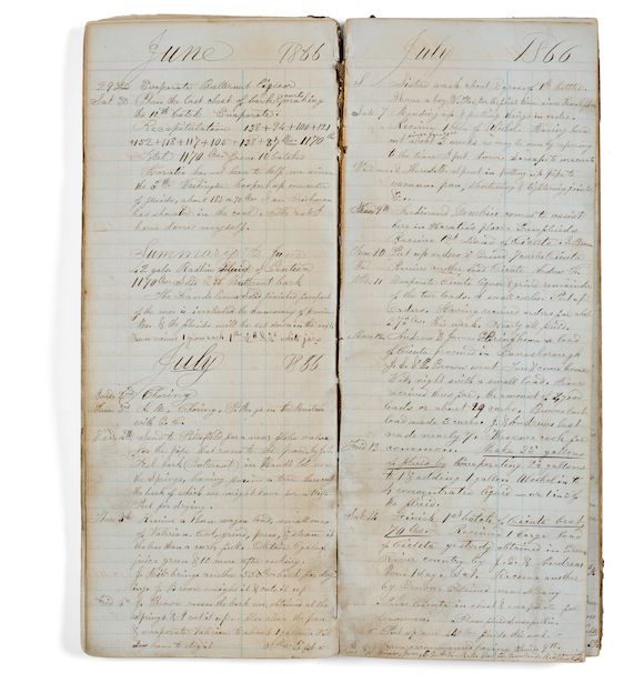 Bonhams : SHAKERS MOUNT LEBANON HERB JOURNAL. FOWLER, EDWARD ...