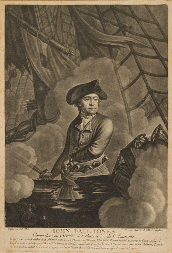 Bonhams : JONES, JOHN PAUL. 1747-1792. NOTTE, CLAUDE JACQUES, artist ...