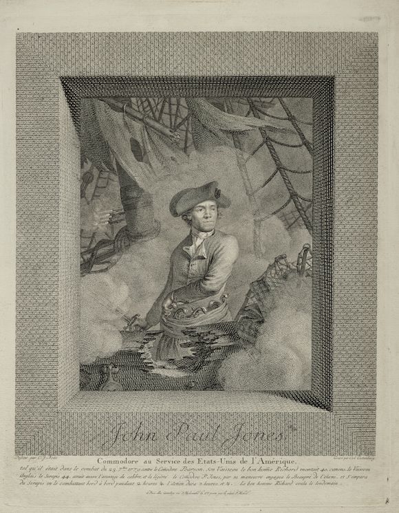 Bonhams : JONES, JOHN PAUL. 1747-1792. GUTTENBERG, CARL, engraver. John ...