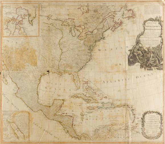Bonhams : Pownall, Thomas. 1722-1805. A New Map of North America with ...