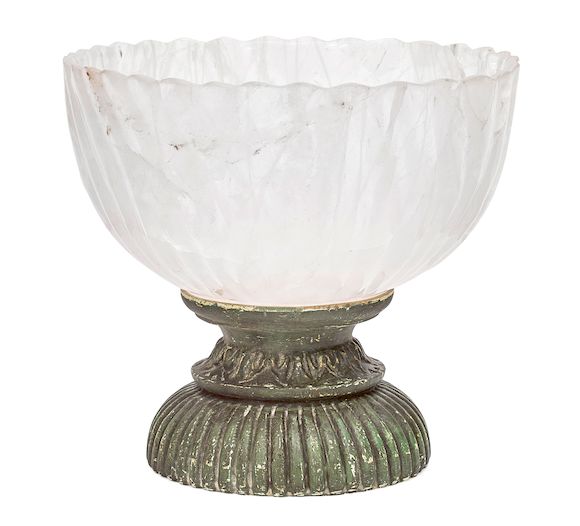 Bonhams : A rock crystal center bowl