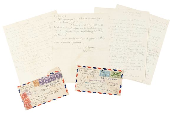 Bonhams : A Marilyn Monroe pair of letters from her guardian, Grace Goddard