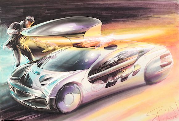 Bonhams : A concept design of a GM Ultralite vehicle, likely from ...